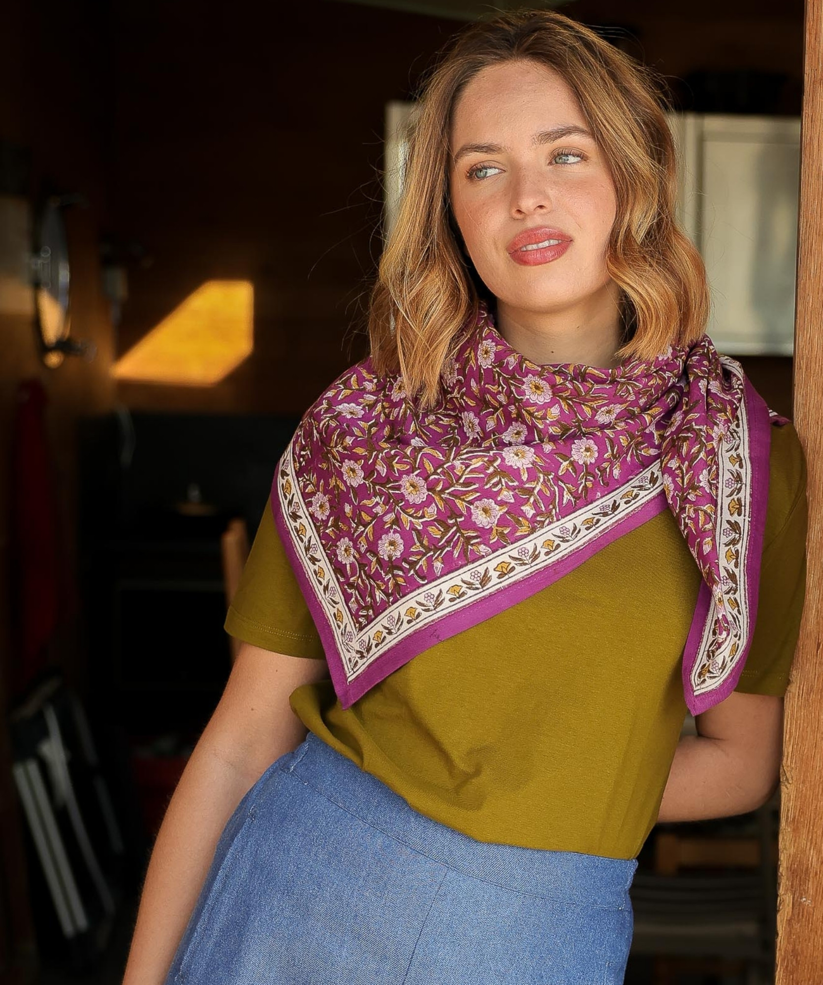 Foulard grand format - Scarlett Purple - Bëllemme